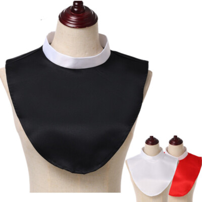 Clergy Bib Church Priest Collar for Cassock Halloween Religious for ...