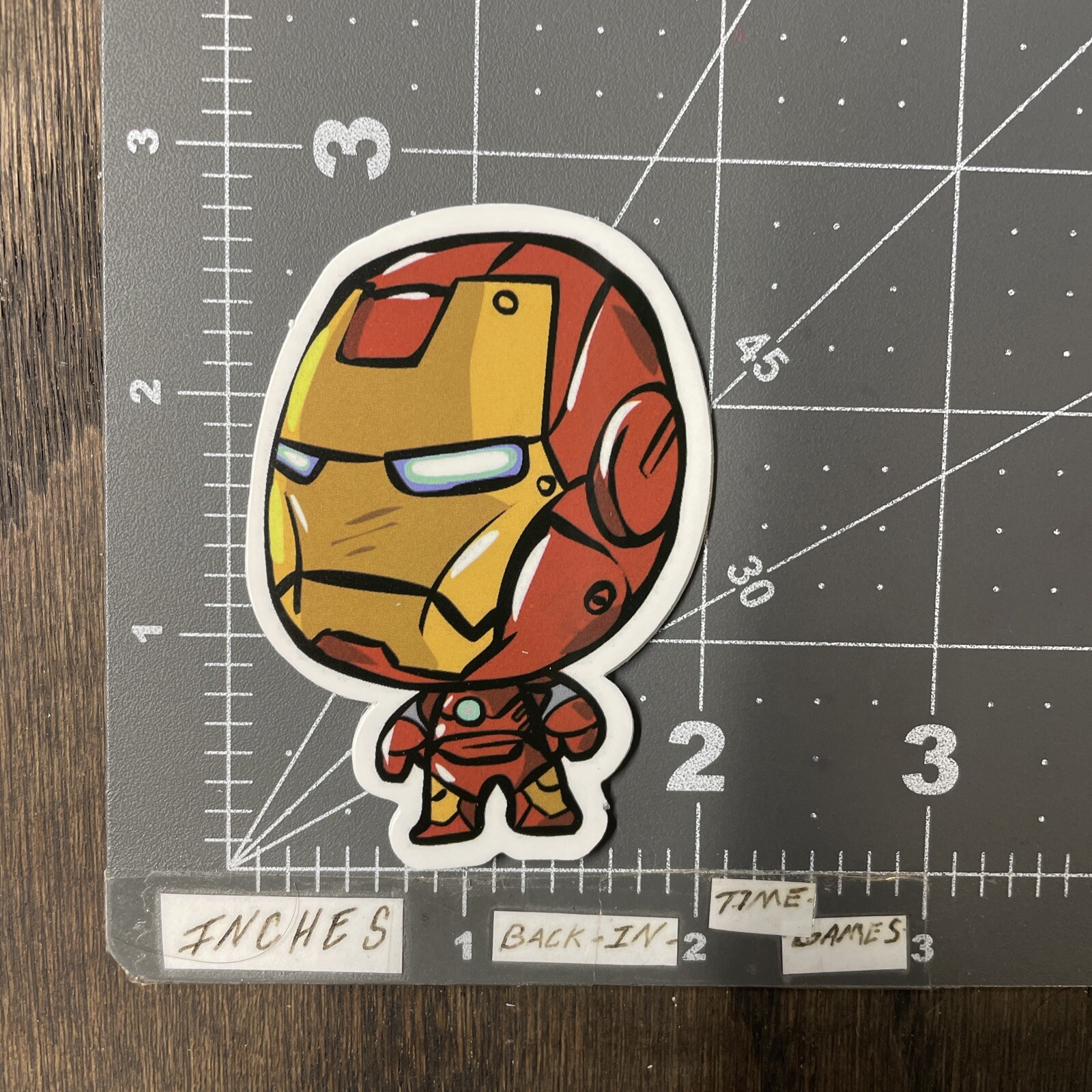 Sm. Iron Man Adult Humor Sticker For Skateboard Guitar Phone Ect ...