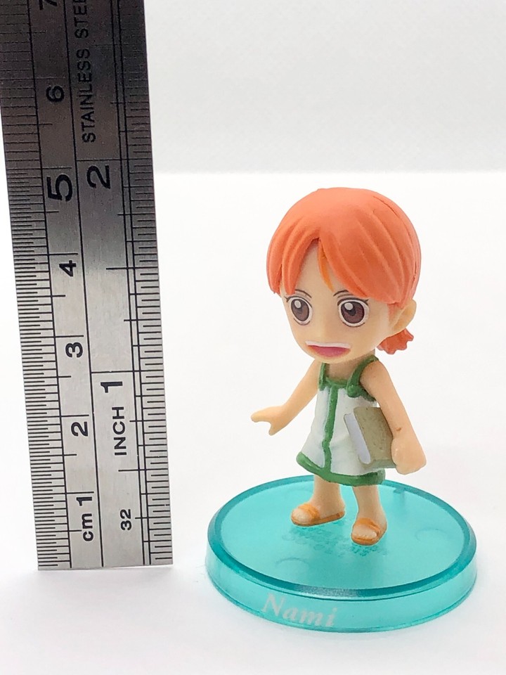Nami One Piece Candy Toy Trading Mini Figure Blue Base Bandai #6 | eBay