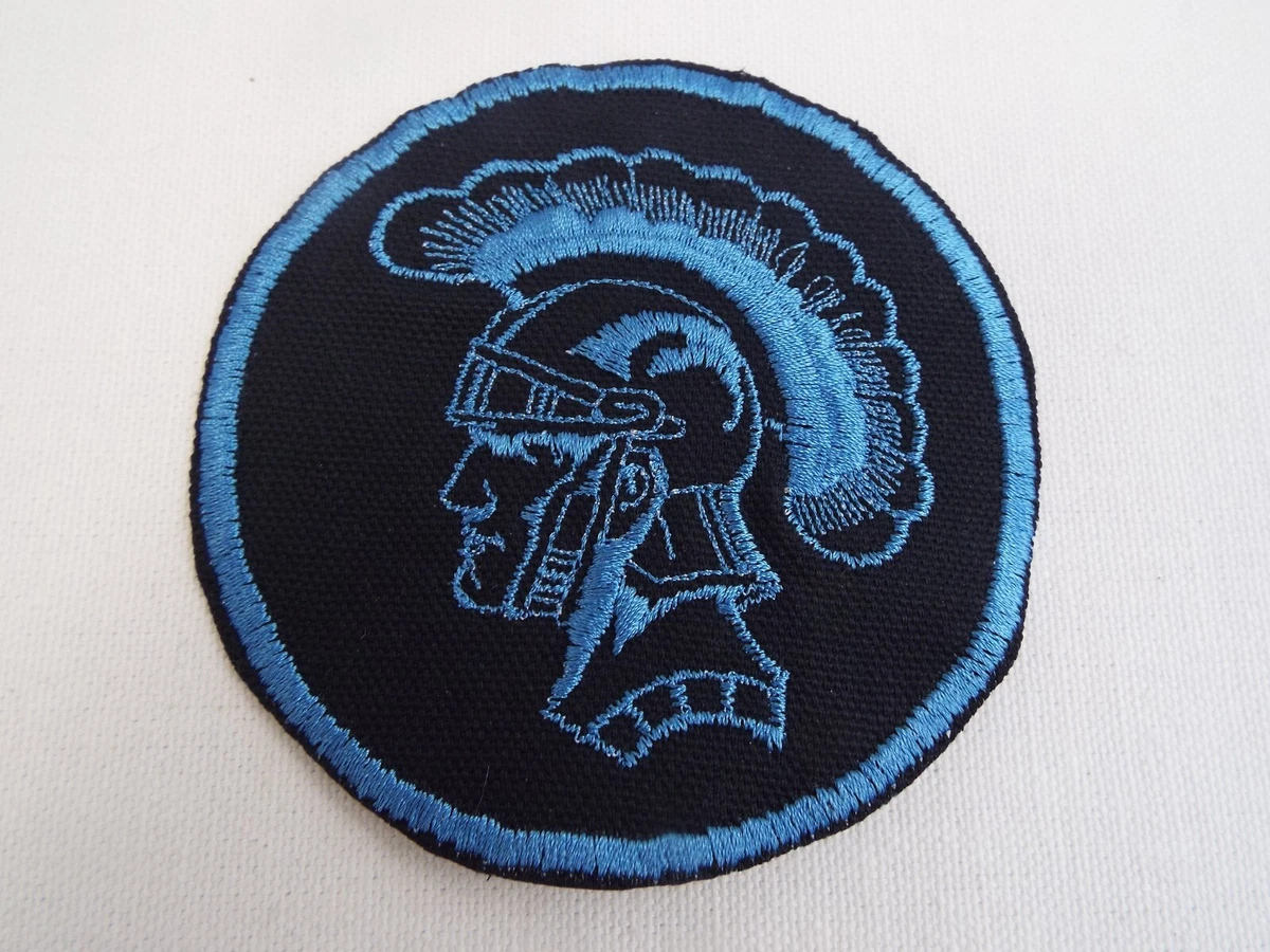 Blue Trojan Head Logo