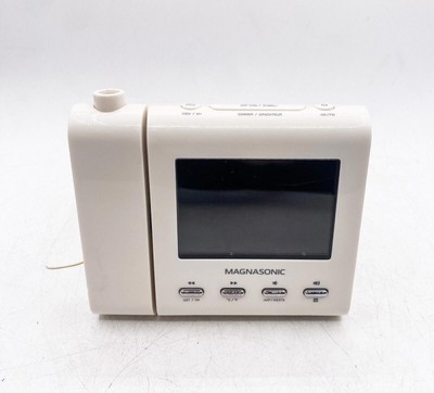 Magnasonic Projection Alarm Clock with AM/FM Radio, Battery Backup ...