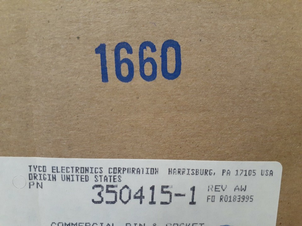 AMP/Tyco Terminal Reel Pn 350415-1 Qty 4,000 | eBay