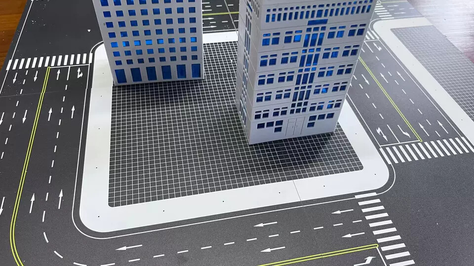 Diorama 1/150/75 Building Model City Road Building DIY Scene Display ...