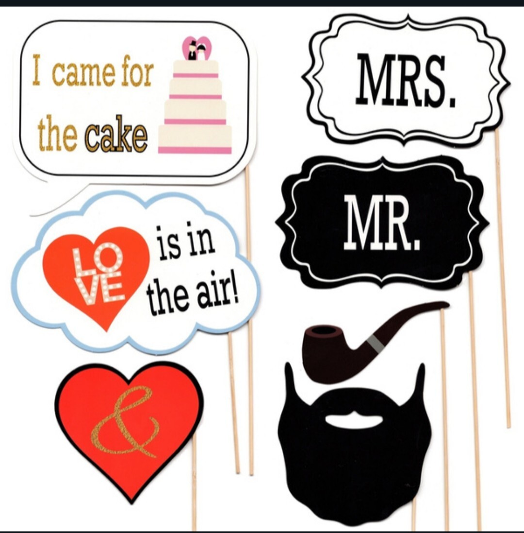 Wedding Photo Booth Props Printable Best Wedding Photo Booth Props