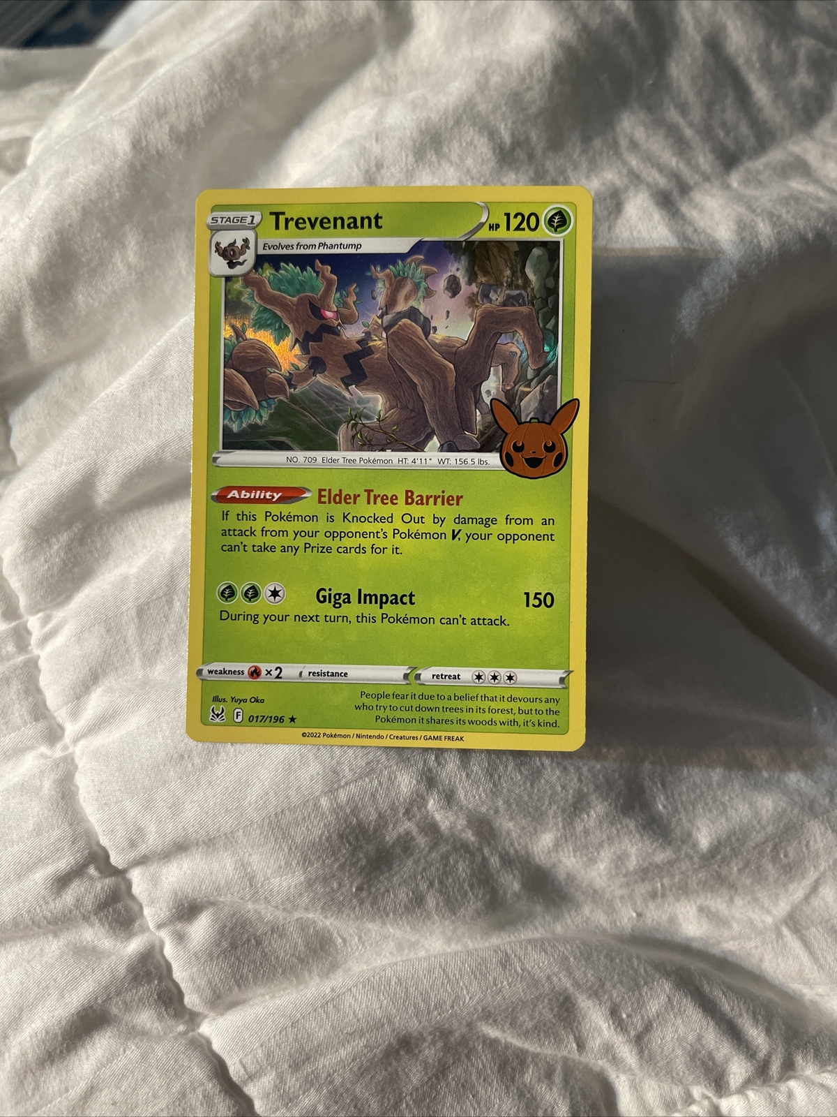 Trevenant - Trick Or Trade 2023 - Lost Origin STAMPED Holo Promo Card ...