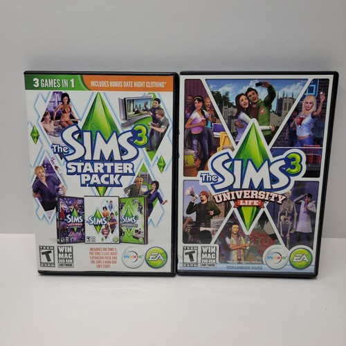 The Sims 3 Starter Pack & University Life - Used Discs | eBay