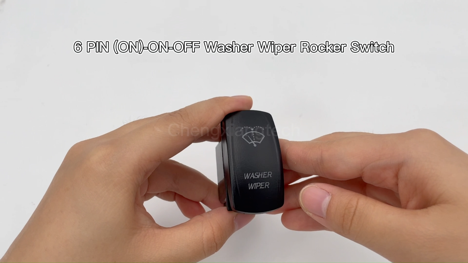 Washer Wiper Rocker Switch 6P (ON)-ON-OFF Momentary Toggle Switch for ...