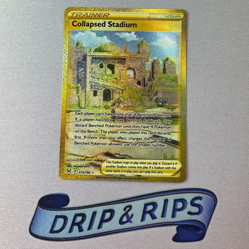 Collapsed Stadium 215/196 Lost Origin Secret Rare Full Art Pokemon Card ...