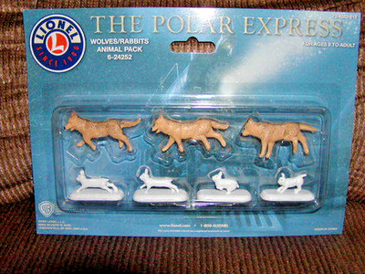 Lionel 6-24252 The Polar Express Animal Pack Wolves Rabbits MIB New 7 ...