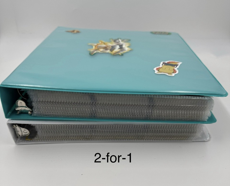 🔥 Pokémon Binder Lot - 2 Full Binders + Deck Boxes, Coins, Holos, Rares ...