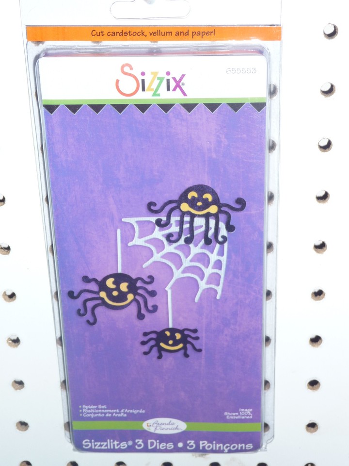 Sizzix Sizzlits 3 Die Packs Christmas Frames Halloween Phrases Tags ...