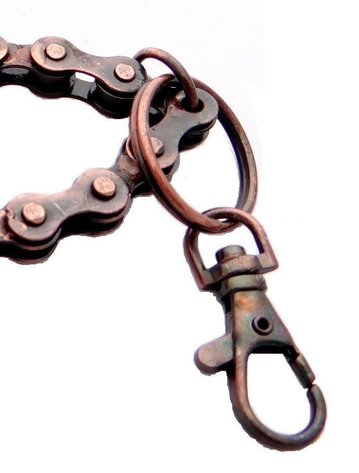 Keyring - Recycled Bike Bicycle Chain with Bottle Top Opener Handmade ...