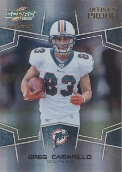 2008 Score Select - Artist's Proof #162 Greg Camarillo /32 (RC) for ...