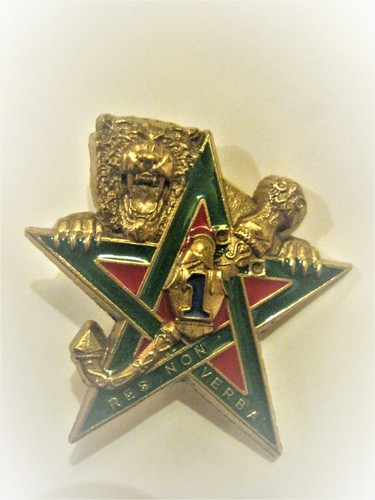INSIGNE REGIMENT DU GENIE DU 31° RG LA 1° COMPAGNIE (INSIGNE EN BRONZE ...