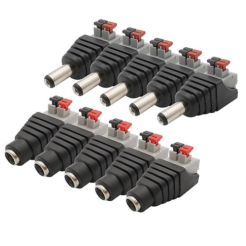 Male Female Terminal Connector Jack Press Plug Adapter No-Solder ...