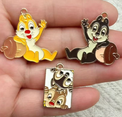 60 PCS chipmunk Metal Charm Pendant DIY earring necklace Jewelry Making ...