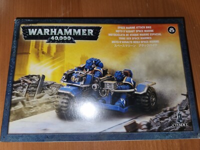 Warhammer 40K Space Marine Attack Bike Adeptus Astartes Games Workshop ...