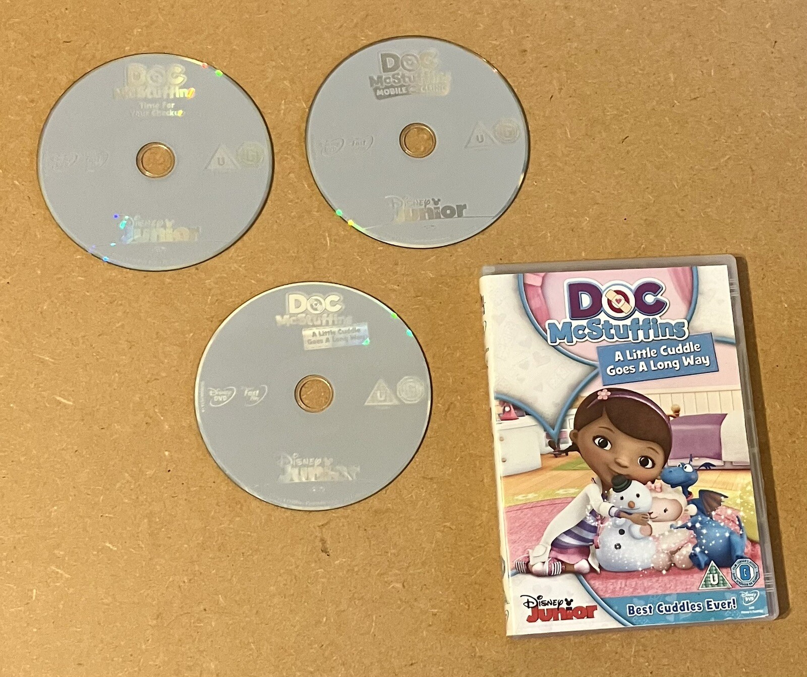 Doc McStuffins DVDs x 3. A Little Cuddle/Mobile Clinic/Time For Your ...