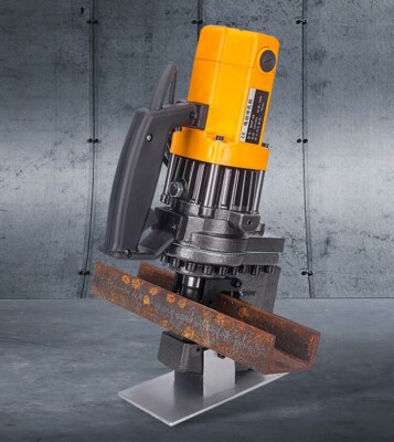 Channel Steel Punching Machine Portable Electric Hydraulic Puncher WNP ...