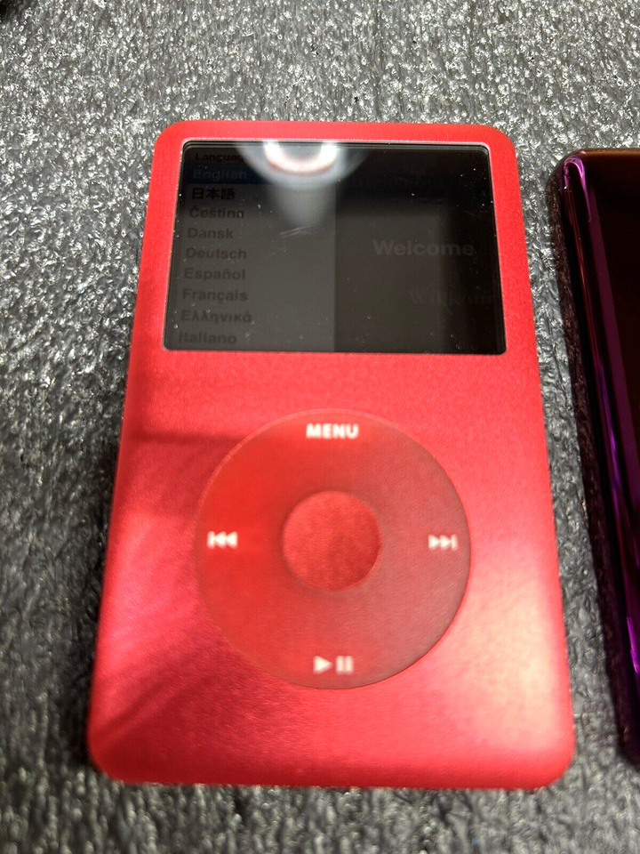 Apple IPOD CLASSIC 6th Generation 80GB - Red - Purple Back mint!! | eBay
