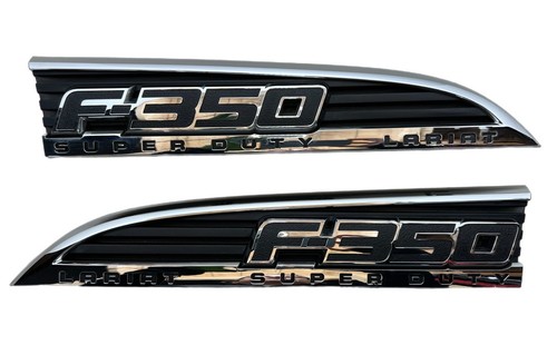 11-16 Ford F350 Super Duty Lariat L&R Side Fender Emblems Badge Trim ...