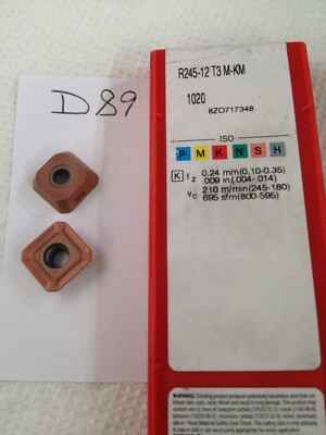 10 NEW SANDVIK R245-12 T3 M-KM CARBIDE INSERTS. GRADE: 1020. {D89} | eBay