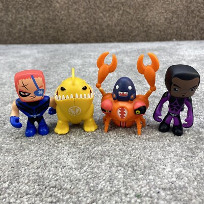4 X Mutant Busters Toy Monster Action Figures Famosa Bundle 3 ...