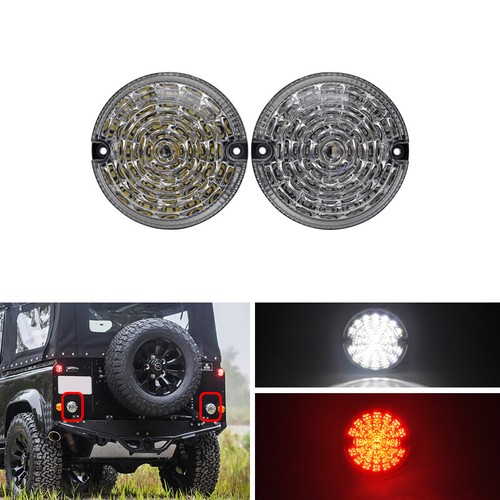 95mm For Land Rover Defender Upgrade Round Fog & Reverse Backup Light ...