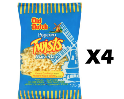 4xBags Old Dutch Popcorn Twists Puff Corn Snack 175g/6.2oz From Canada ...