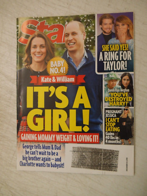 STAR MAGAZINE DECEMBER 24, 2018 PRINCE WILLIAM & PRINCESS KATE BABY NO ...