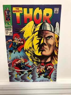 Thor # 158 VERY GOOD FINE Nov. 1968 Origin Dr. Donald Blake begins | eBay