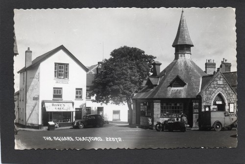 Postcard Chagford Dartmoor Devon 3 wheeled motor car UB 7202 posted ...