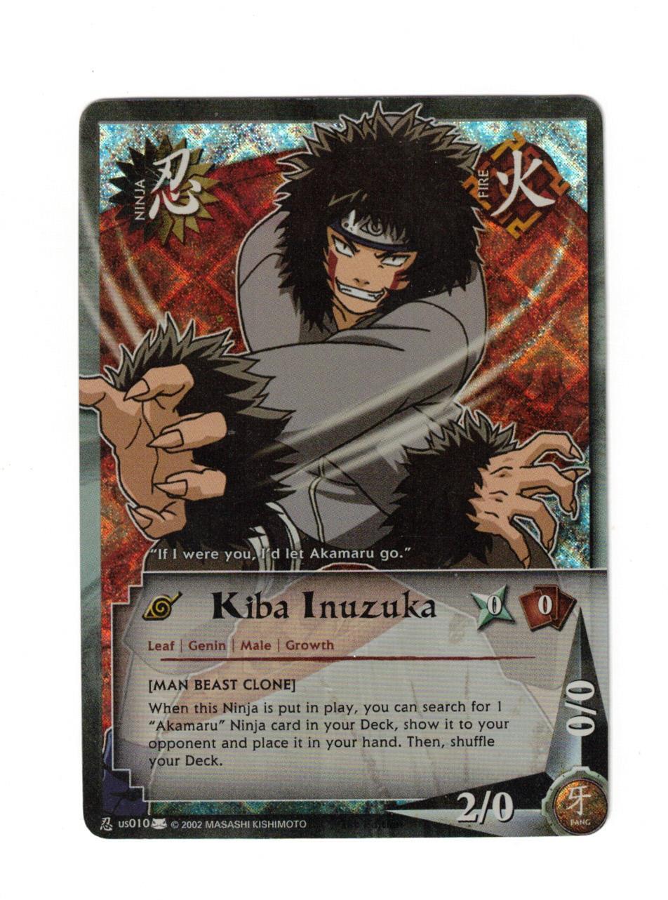 NARUTO CCG KIBA INUZUKA RARE FOIL US10 DIAMOND PRISM MAN BEAST CLONE | eBay