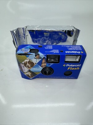(2) Polaroid Flash 35 mm disposable single use 35 mm film camera-EXP 07 ...
