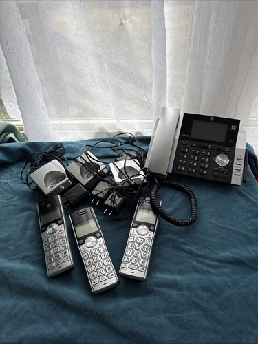 AT&T CL84365 2 Handset Corded/Cordless Phone System with Smart Call ...