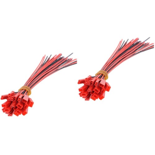 20 Pairs JST Connector Kit 2-Pin Connectors Silicone Wire Cable Office ...