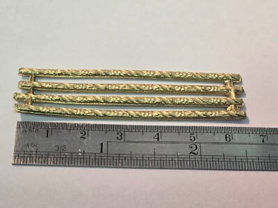 Ship Model Fittings Parts 4 White Metal Strips Gilt Paint Hull Decor ...