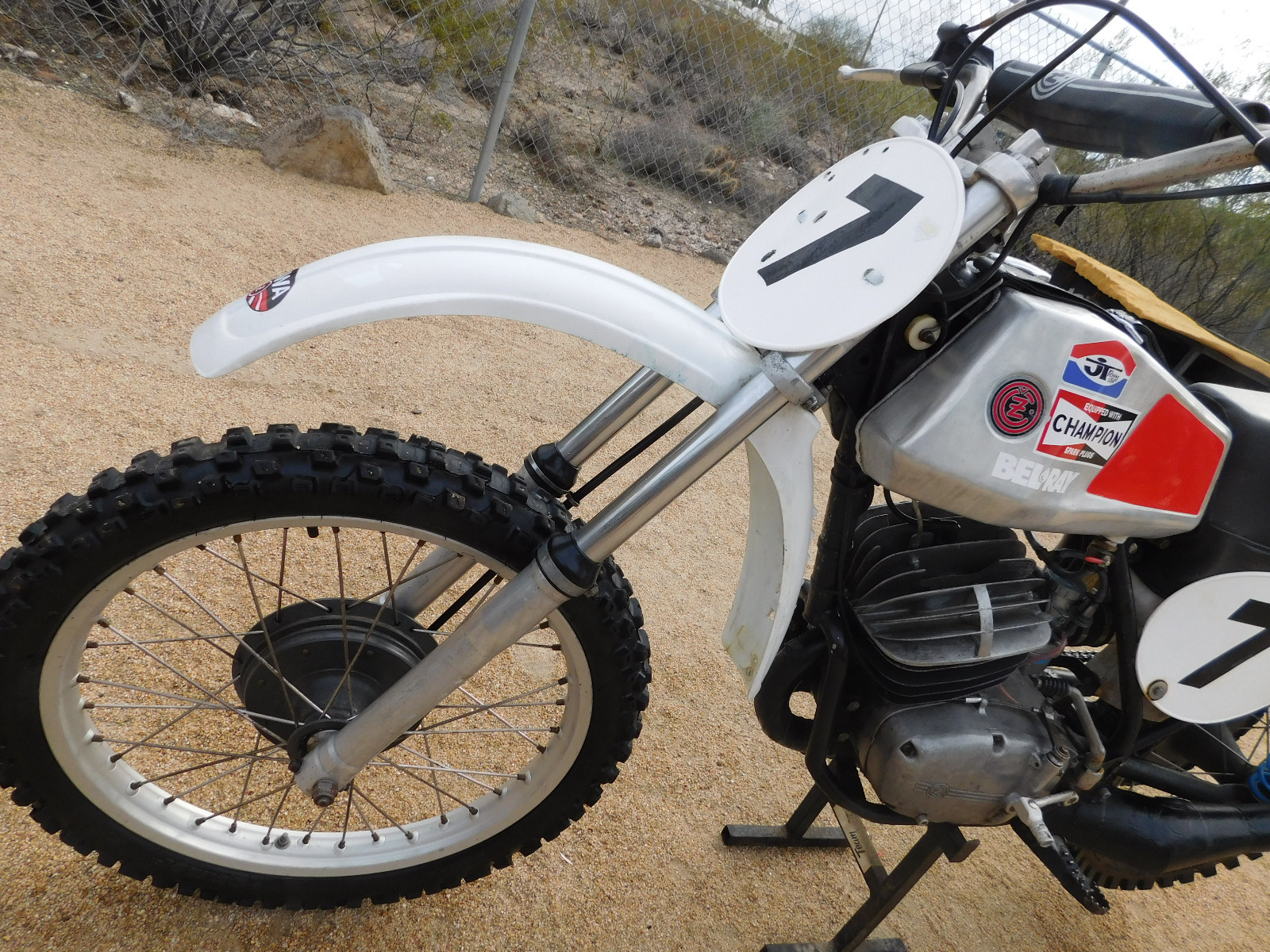 '73 CZ 250 CENTER PORT Vintage SOUTH BAY MX MotoCross Andres Works Perf ...