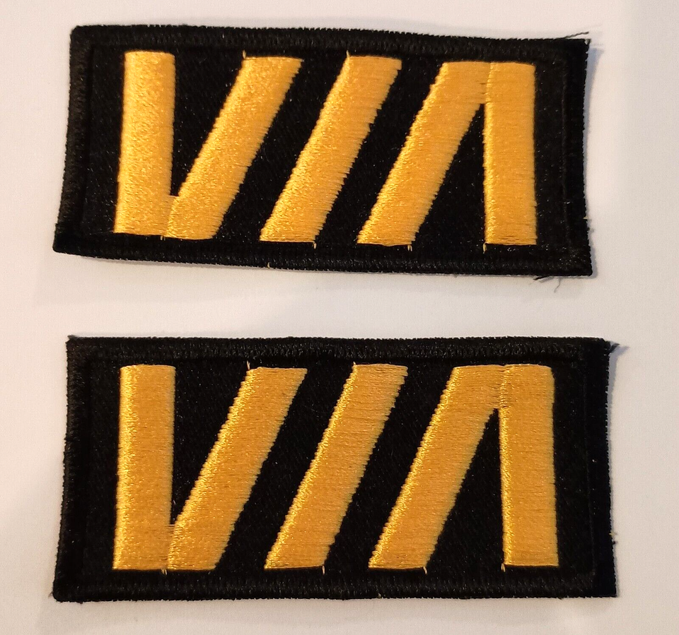 2 VIA Canadian Rail Train Obsolete Patch New NOS 1970's | eBay