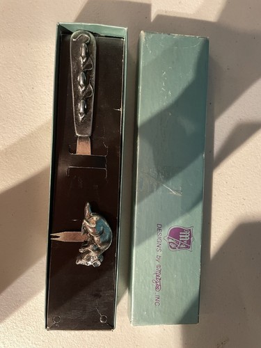 VINTAGE METZKE 1977 PEWTER 3 BLIND MICE MOUSE CHEESE PICK CHEESE KNIFE ...