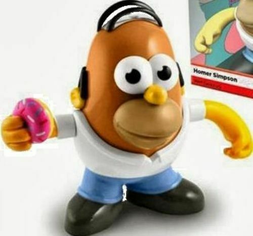 Hasbro The Simpsons 25 Years Homer Simpson Mr. Potato Head 1047v for ...