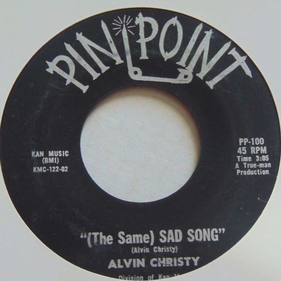 ALVIN CHRISTY: All Shook Up / Same Sad Song PIN POINT northern soul 45 ...