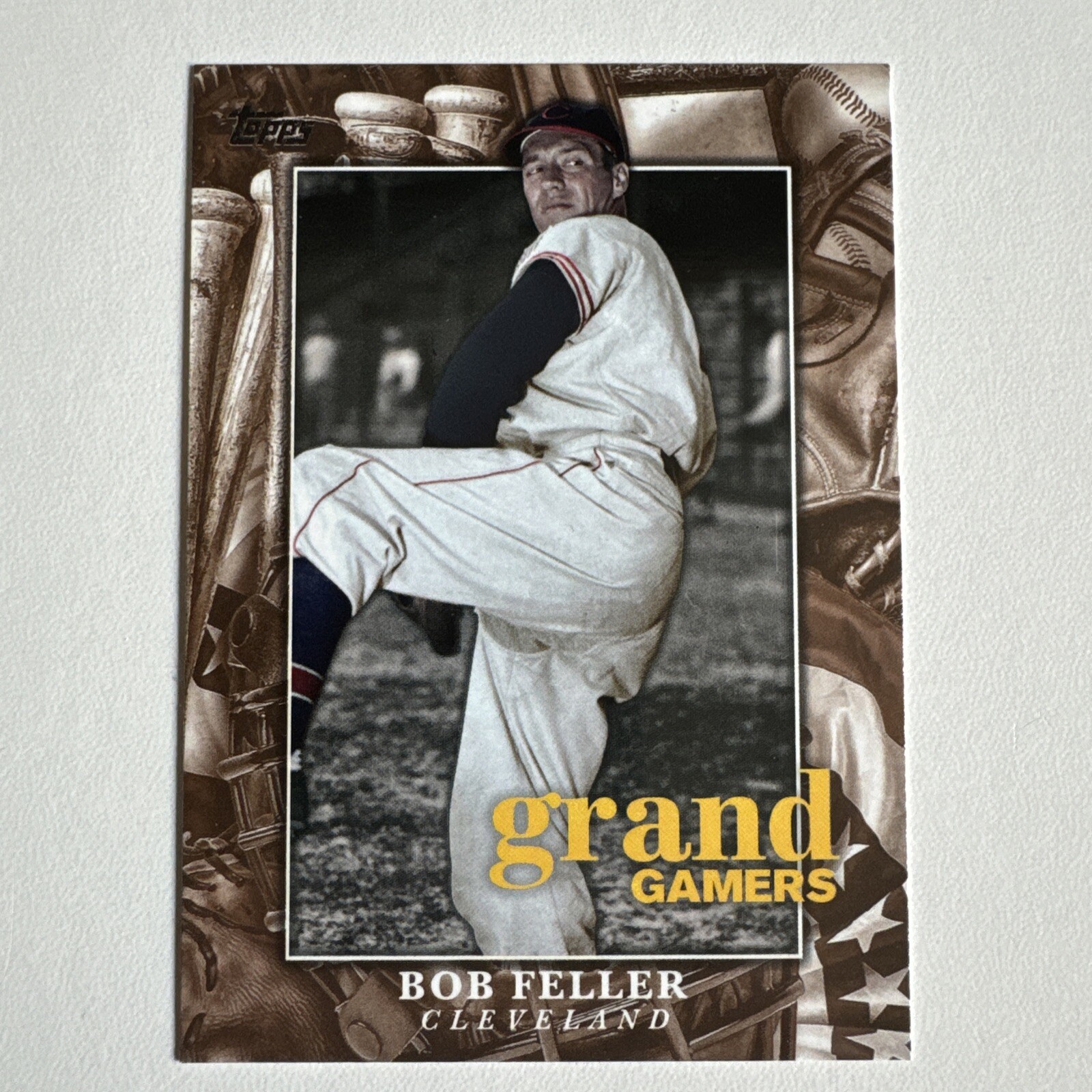BOB FELLER Grand Gamers 2024 Topps Series 1 GOG-24 Cleveland Indians | eBay