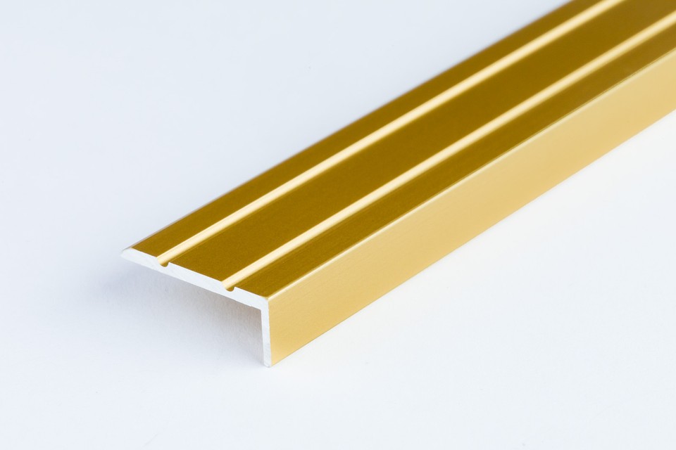 ALUMINIUM STAIR NOSING ANTI NON SLIP EDGE - STEP EDGING TRIM - 25x10 mm ...