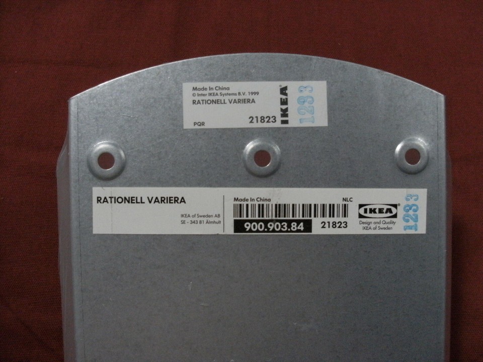 Ikea Rationell Variera Iron Wall Holder Storage Organizer - galvanized ...