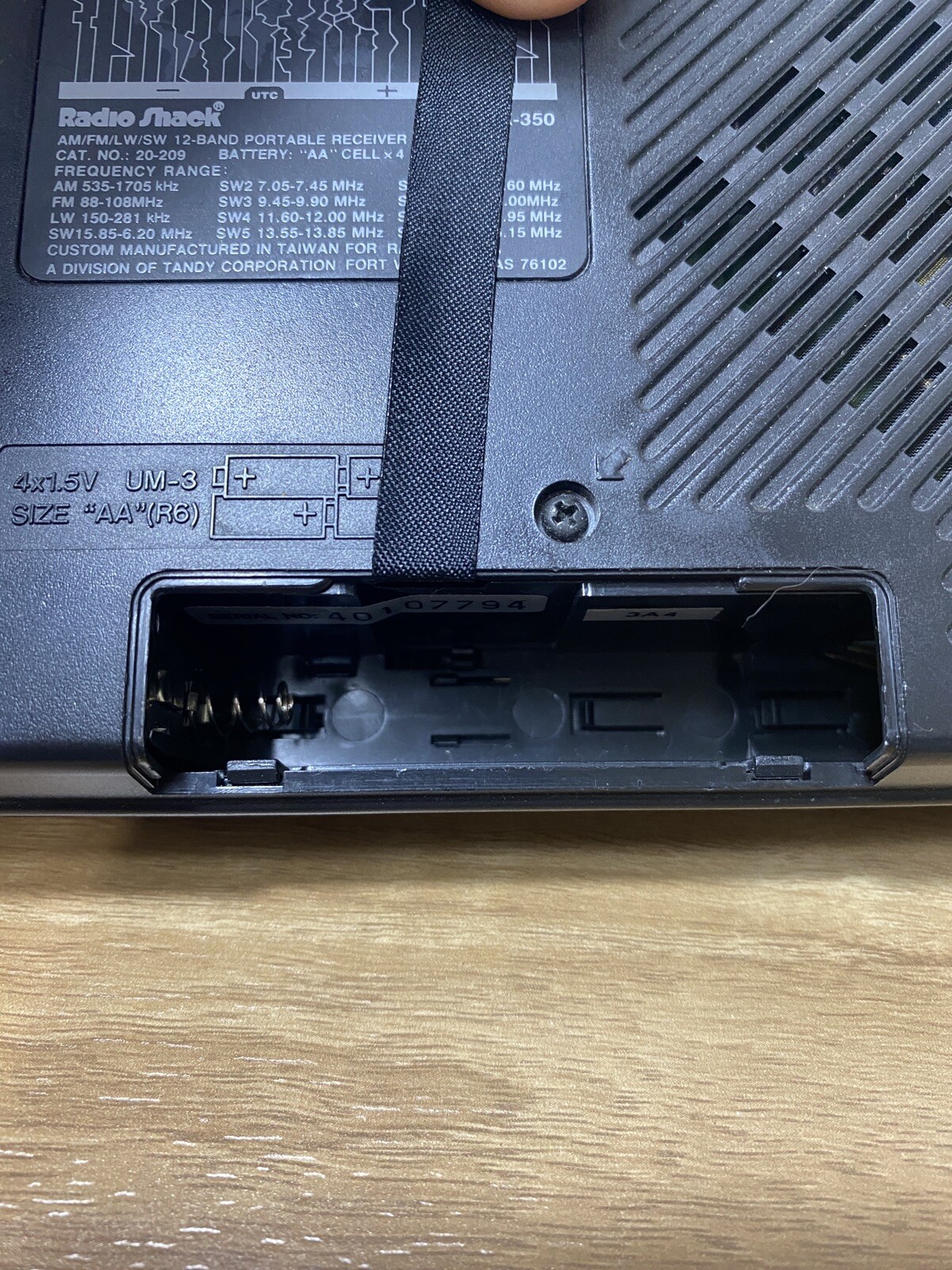 Vintage Portable Short Wave Radio Shack DX-350 12-Band Rec AM FM LW SW ...