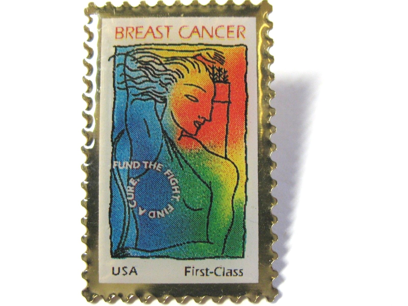WINCO 1999 USPS Breast Cancer Awareness Postage Stamp Collectible Pin ...