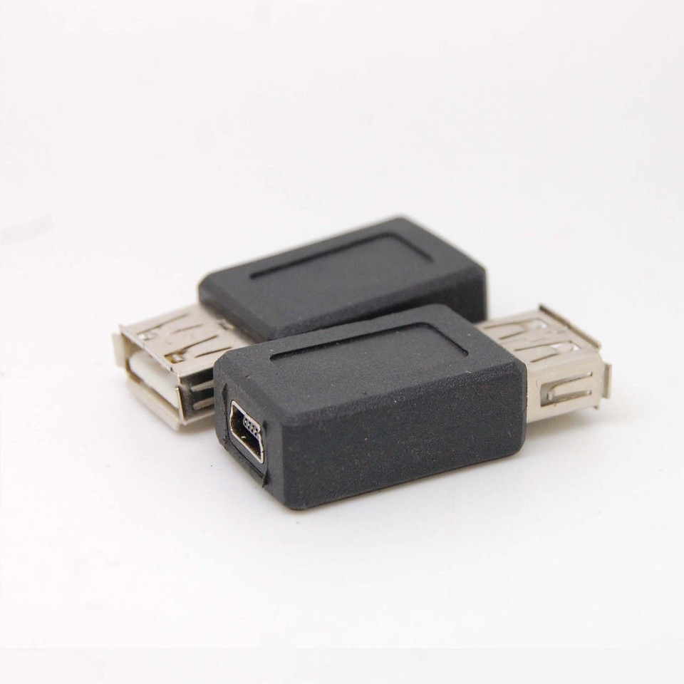 USB 2.0 female Standard Type A to mini USB Female Adapter ADAPTOR ...