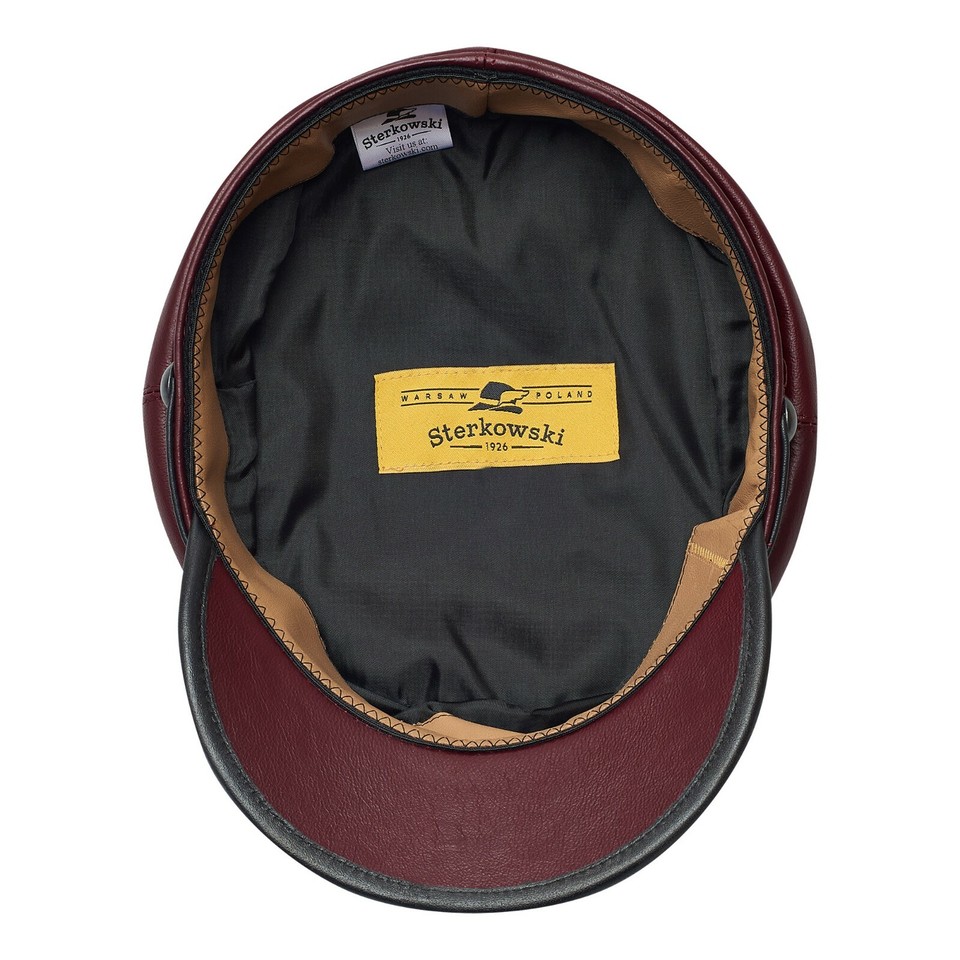 Sterkowski TRAWLER Leather Sailor Cap Breton Fiddler Mariner Greek | eBay