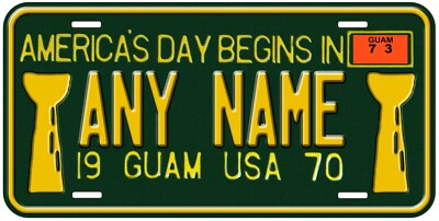 Guam 1970 Any Name Personalized Novelty Car License Plate | eBay
